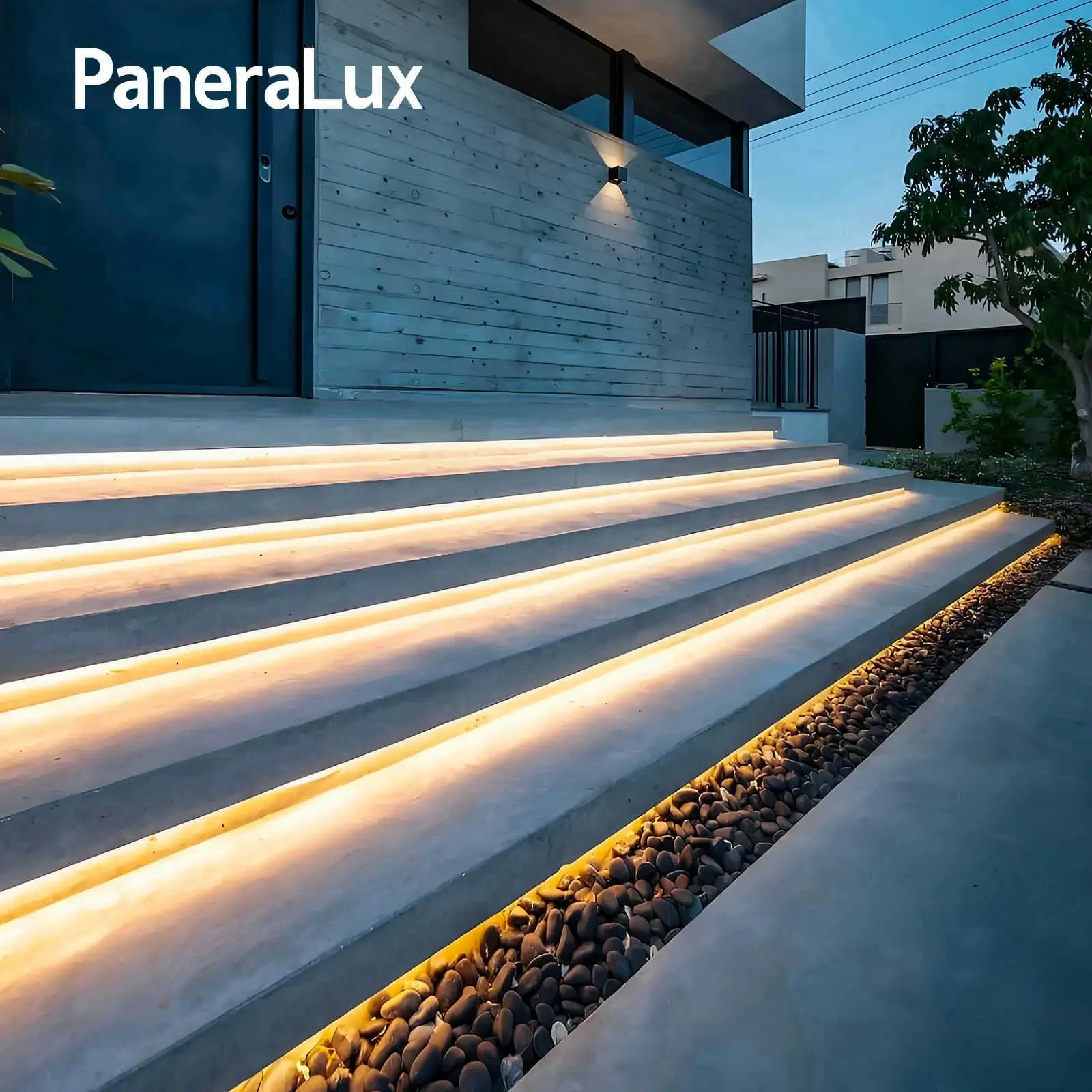 Outdoor Step Light Strip - Outdoor Stair Lights | PaneraLux